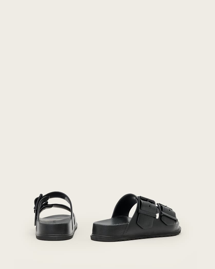 Sian EVA Buckle Sandals Black | ALLSAINTS